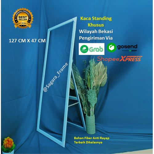 Jual (Bekasi) Kaca Cermin Standing Mirror Full Body Aesthetic Kaca ...