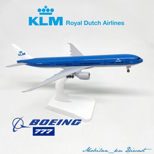 Jual Diecast Pesawat Boeing 777 KLM Airlines 99% Metal Aircraft Model ...