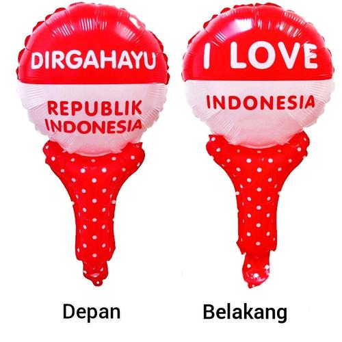 Jual balon raket dirgahayu ri suporter lomba hut ri dekorasi merah ...