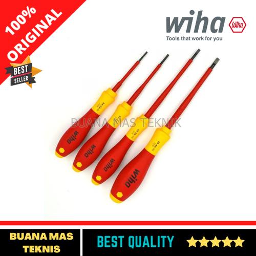 Jual Obeng WIHA 320N 1000V SoftFinish Electric Slotted Screwdriver 100% ORI - 2.5 - 75 - Jakarta ...