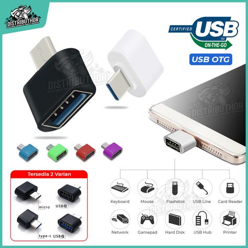 Promo OTG Mini micro usb type C hp laptop Sambungan usb port handphone ...