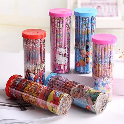 Jual (1 Tabung) PENSIL KAYU 2B GAMBAR DISNEY ANAK-ANAK HELLO KITTY CARS ...