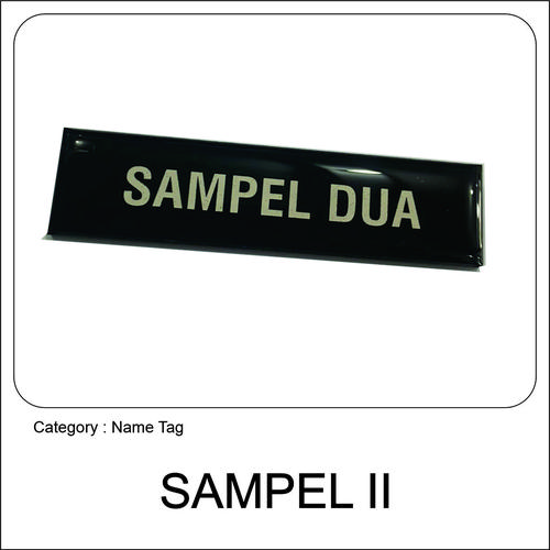 Jual PAPAN NAMA / NAME TAG SAMPEL DUA(HITAM-PUTIH-POLOS) - Paku - Kota ...