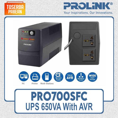 Jual UPS Prolink Pro 700SFC + Stabilizer / UPS Pro link Pro700 SFC 650VA - Kota Surabaya ...