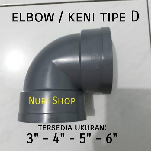 Jual Keni Knee Knie kenie elbow 3 inch 4 inch 5 inch 6 inch dim pvc D ...