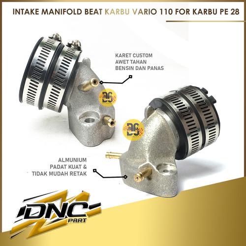 Jual INTAKE MANIPOL MANIFOLD BEAT KARBU VARIO 110 KARBU FOR PE 28 DNC ...