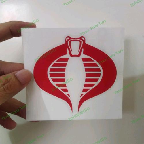 Jual Cutting Sticker GI JOE GIJOE Cobra Logo Vinyl Oracal - Silver ...