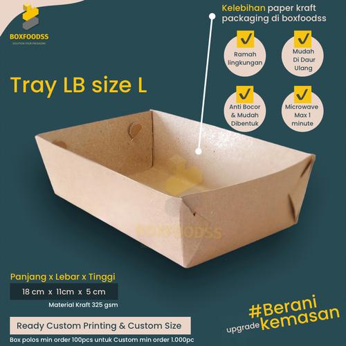 Jual Tray lunchbox - tatakan kertas - tatakan makanan - Box kemasan - L ...