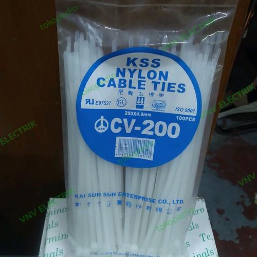 Jual kabel ties KSS 4,8x200mm (20cm) CV200 putih - Jakarta Pusat - VNV ELECTRIK | Tokopedia