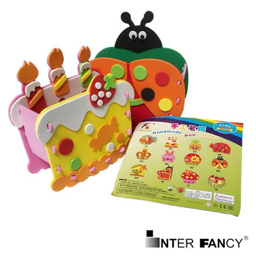 Jual Kotak Pen / Pen Holder Spon DIY Aktivitas Anak Merangkai Kotak Pen ...