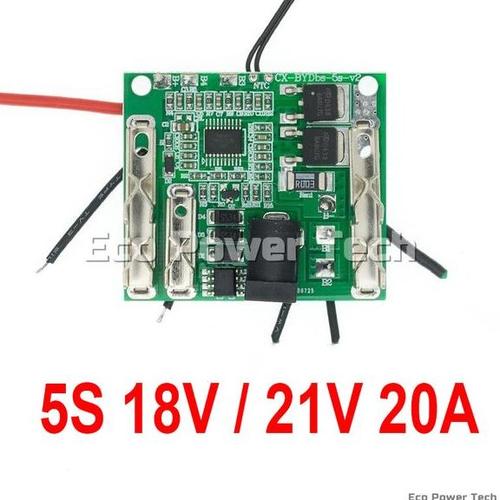 Jual Modul Pcb Bms 5S 20A 18V 18 Volt 18650 Baterai Pack Lithium Li-Ion ...