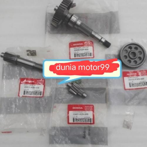Jual GIGI GEAR RASIO GARDAN KOMPLIT AS RODA ASLI HONDA KZR VARIO 125 ...