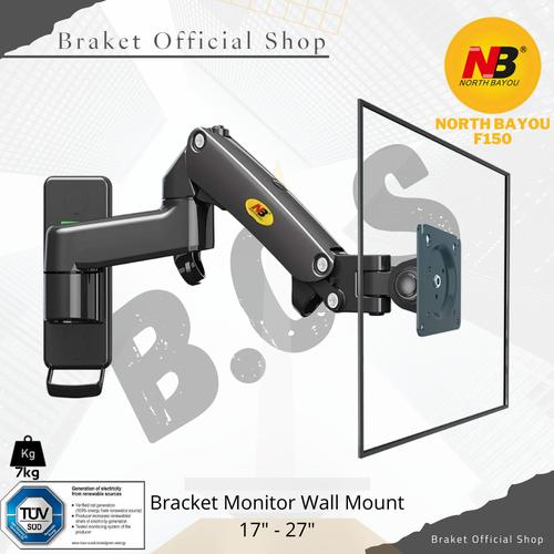 Jual NORTH BAYOU NB-F150 Monitor ARM Bracket Vesa Wall Mount 17-27inc ...