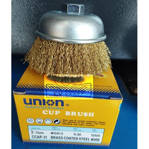 Jual UNION SIKAT MANGKOK KAWAT KUNINGAN CCAP-31 3" 75MM / CUP BRUSH ...
