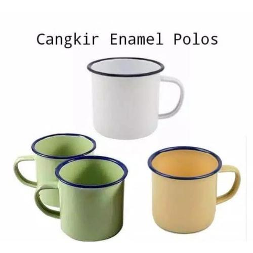 Jual Gelas Kaleng Gelas Jadul Gelas Seng Enamel Polos Gelas Vintage ...