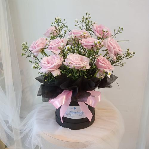 Jual Bloom Box Flower Fresh Premium Custom - Hijau, Fresh Putih 20 ...