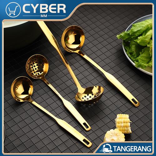 Jual Sendok Sup Emas / Sendok Kuah Gold / Centong Kuah Gold SUS 304 ...