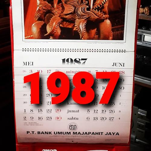 Jual Kalender 1987 lengkap - Majapahit - Kota Malang - Kertas Abc ...
