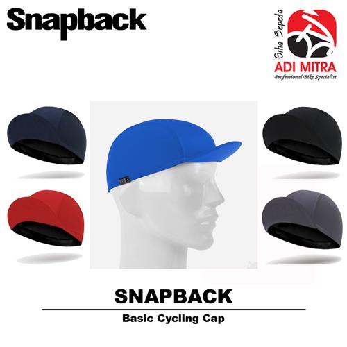 Promo Snapback Basic Cycling Cap Topi Sepeda - Black - Kota Yogyakarta ...