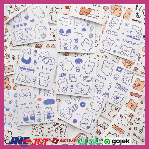 Jual 1 LEMBAR STICKER BEAR AND RABBIT BUNNY LUCU IMUT - Kota Bandung ...