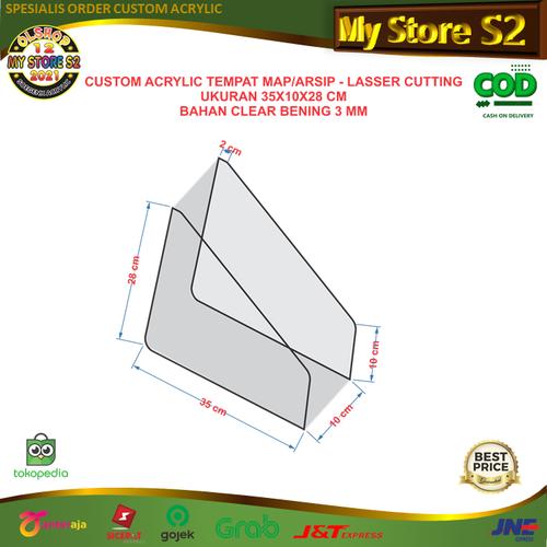 Jual CUSTOM ACRYLIC UNTUK TEMPAT MAP ARSIP DOKUMEN - LASSER CUTTING ...