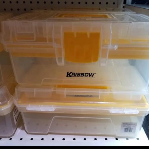 Jual Krisbow toolbox transparan 30x16x14cm / toll box krisbow - Jakarta ...