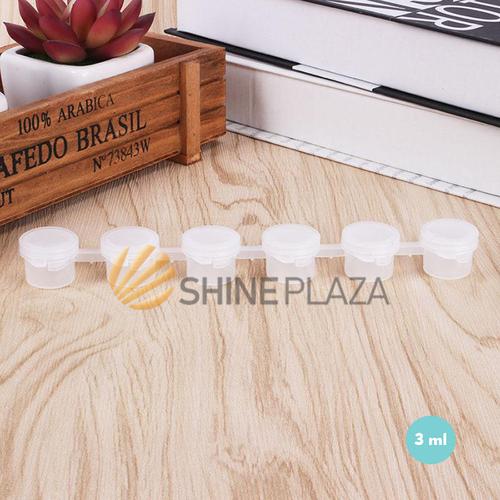 Jual Botol Tempat Cat Akrilik Renteng 6 x 3ml - Paint Acrylic Cup Set 3 ...