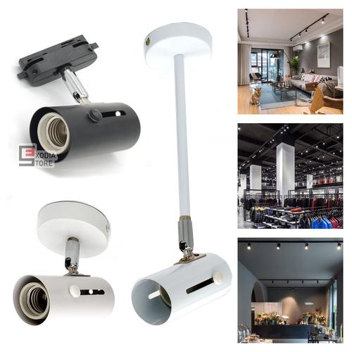 Jual Kap Lampu Sorot Rel Track Light Vacolux Spot Light Plafon Fitting ...