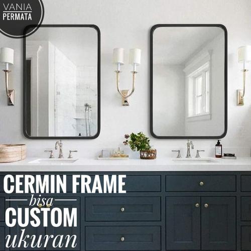 Jual Cermin Dinding Kamar Mandi Frame Wastafel - 60x80 - Kab. Tangerang ...