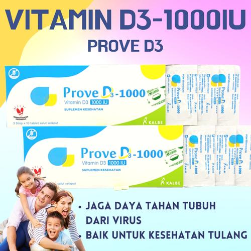Jual Vitamin D Prove D3 1000 IU Prove D 1000 IU Vitamin D 1000 IU ...