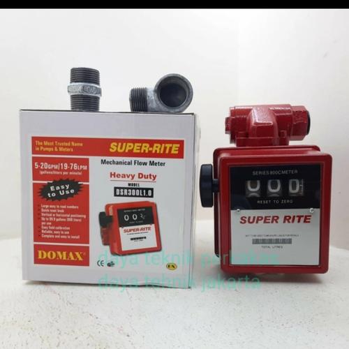 Jual Flow meter super rite 1" 3 digit -meteran solar - Jakarta Barat ...