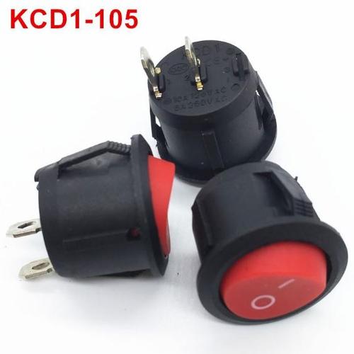 Jual KCD1-105 20mm Round Rocker Switch Tombol Saklar ON OFF Bulat 2 ...