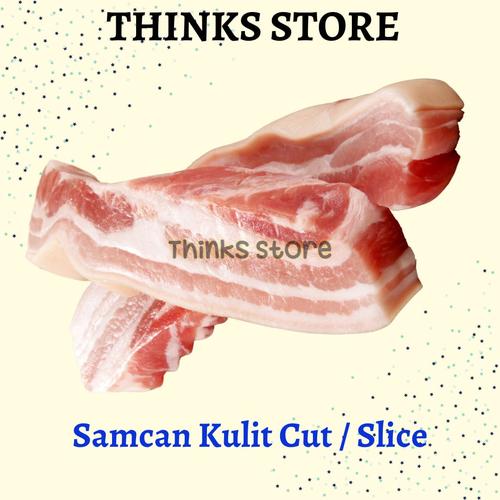 Jual Pork Belly Skin On Slice 1Cm SAMCAN Babi Dengan Kulit Slice Slice ...