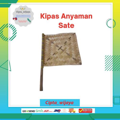 Jual Kipas Tangan Anyam / Kipas Bambu Tradisional / Kipas Sate Anyaman ...