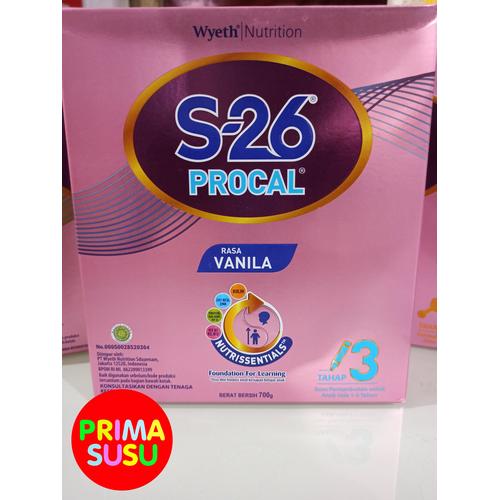 Jual S26 Procal 3 Box 700 Gram, Rasa Vanila Tahap 3 Susu Formula Anak ...