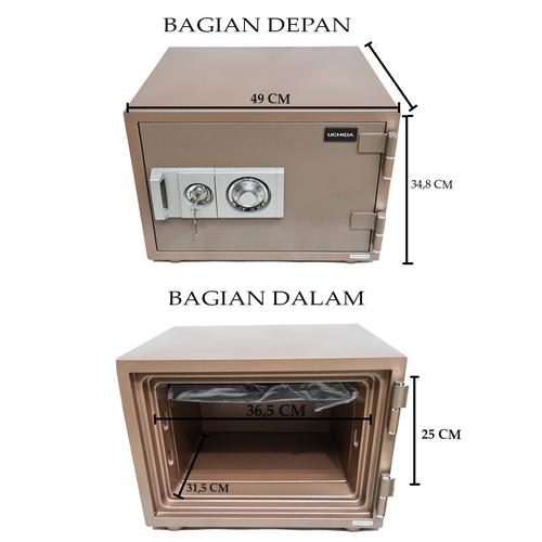 Jual Brankas Tahan Api Uchida BK-S Brankas UCHIDA BKS Safety Box Uchida ...
