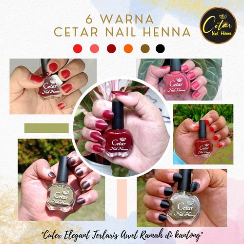 Jual CETAR NAIL HENNA SAH BUAT SHOLAT AWET HALAL - Maroon - Kab ...