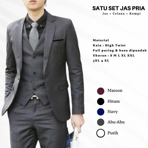 Jual jas formal jas kantor blazer formal pria - Satu set jas celana ...