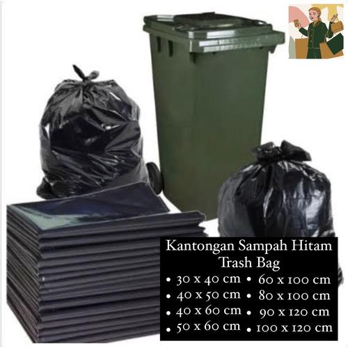 Jual (Harga/ 1 pack) HD sampah | Kantong Plastik Sampah Hitam - Trash ...
