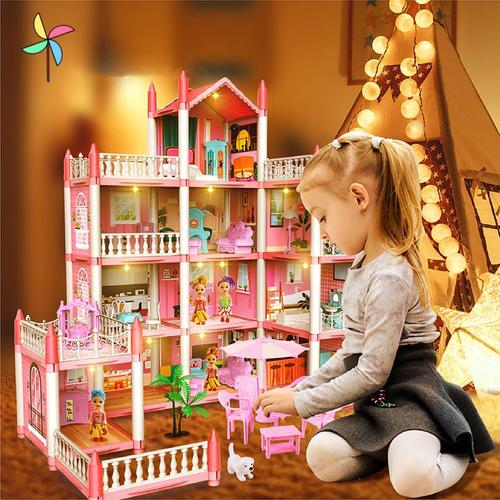 Jual Mainan Edukasi Anak Dolls Pet House / Rumah Boneka Besar - 126pcs ...