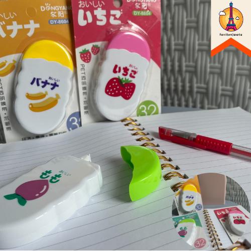 Jual Tipex Kertas Correction Tape Peach Tutup Hijau Correction Roller ...