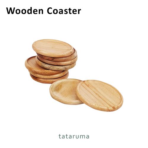 Jual SOOTA - Coaster Kayu Bulat/Wooden Coaster/Alas Gelas Kayu/Tatakan ...