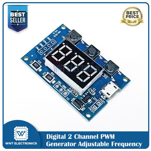 Jual PWM Generator Adjustable Duty Cycle Pulse Frequency 2 Channel Module - Kota Bandung - WNT ...