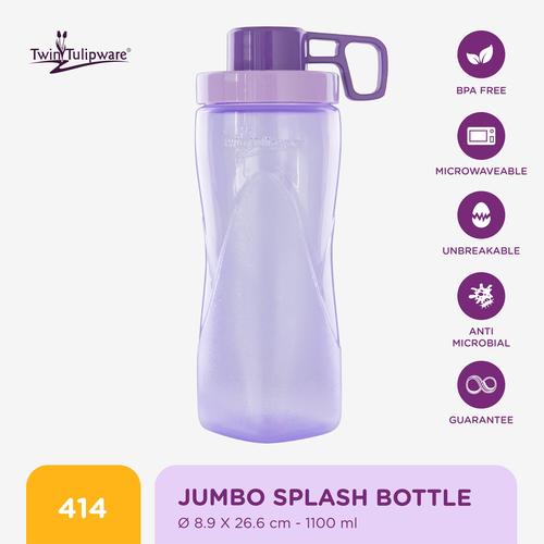 Jual Botol Minum Twin Tulipware Jumbo Splash bottle 1100 ml - QN, 1100 ...