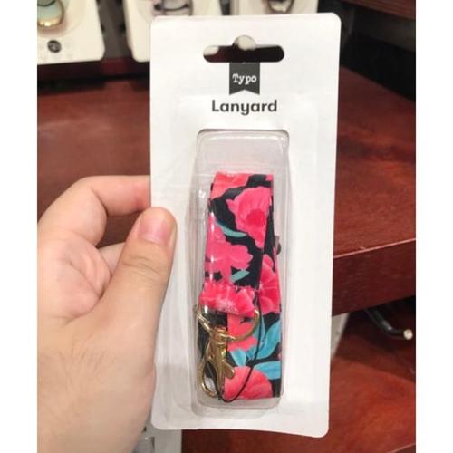 Jual Lanyard Kalung Gantungan Kartu Nama Motif Bunga Pink Poo Poop ...