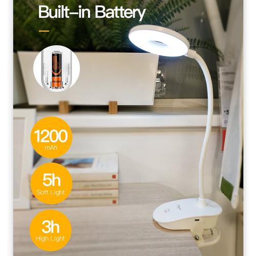 Jual Lampu Baca Meja Belajar LED USB Yage Bulat Jepit Clip Terang YG ...