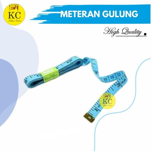 Jual Meteran Gulung Mini 150 cm Meteran Pengukur LIngkar Baju Meteran ...