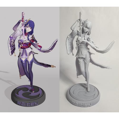 Jual raiden shogun baal genshin resin statue - stand pose - Kota ...