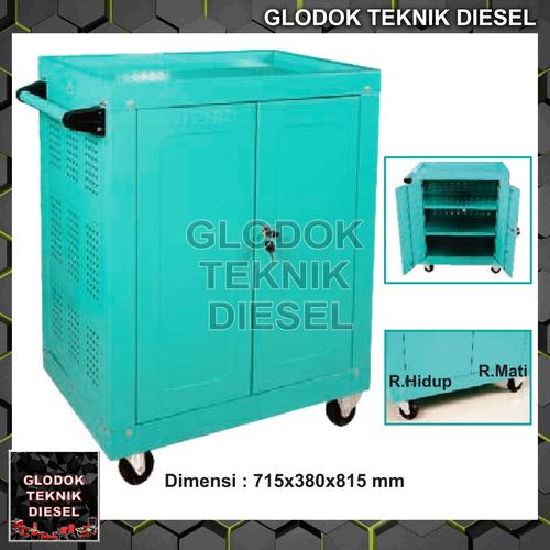 Jual WIPRO Lemari Tool Cabinet Trolley Box Kit Set 3 Rak + Roda TCT 01 ...