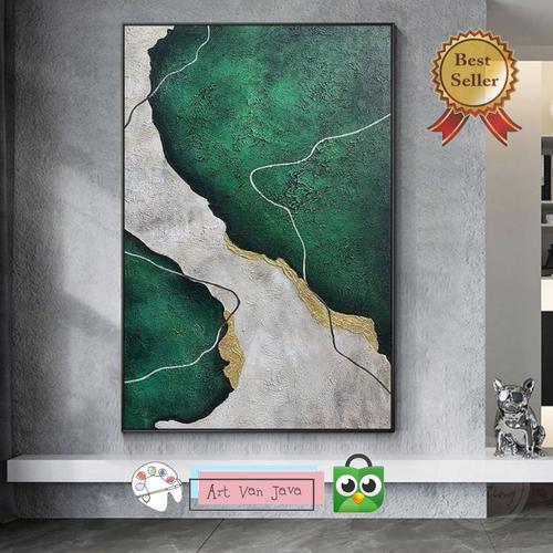 Jual interior hiasan dinding lukisan abstrak modern rumah tangga design ...